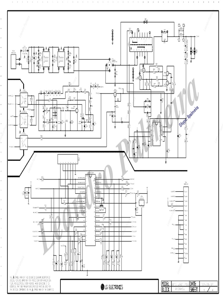 LGIT PSU32F1 (PSPU-J701A EAY38730101 P'N2300KEG017A-F Rev.1.0) - Esquema Elétrico PDF | PDF
