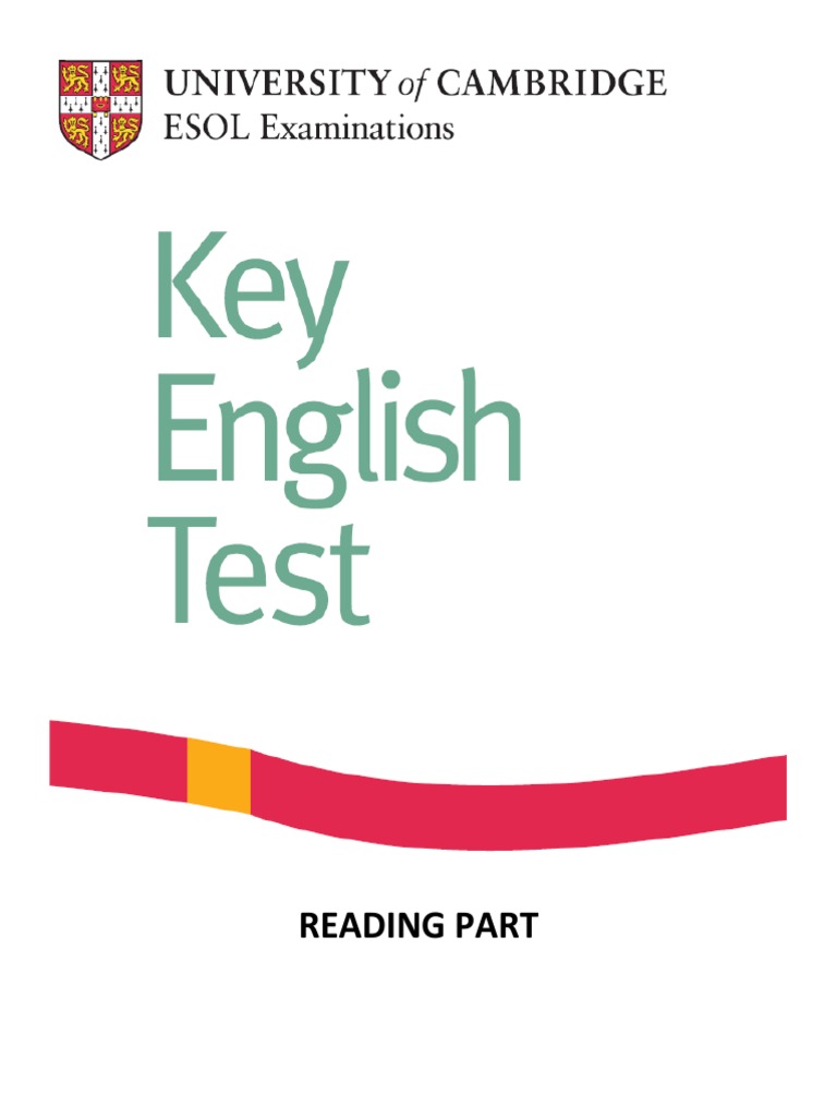 KET Reading Test | PDF