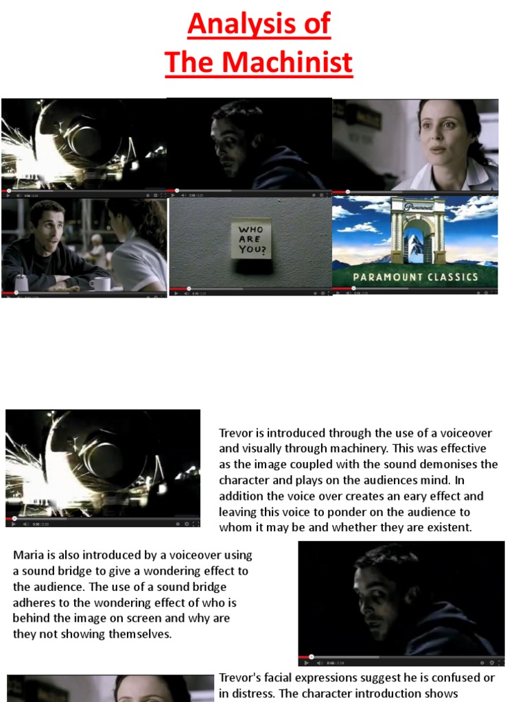 Analysis of The Machinist | PDF | Leisure