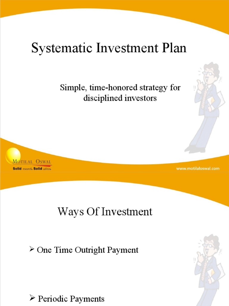 Systematic Investment Plan | PDF | Investing | Investor