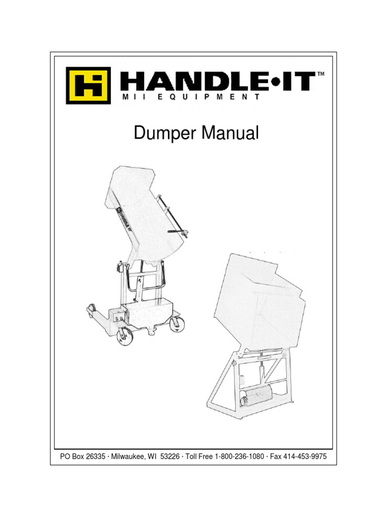 Dumper Manual | PDF | Valve | Fuse (Electrical)