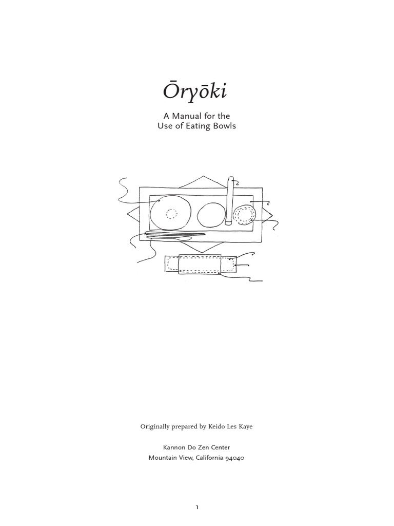Oryoki Practice | PDF | Hand | Monk