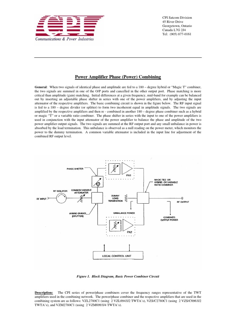 500 Watt PWR Phase Combiner | PDF | Amplifier | Electronic Engineering