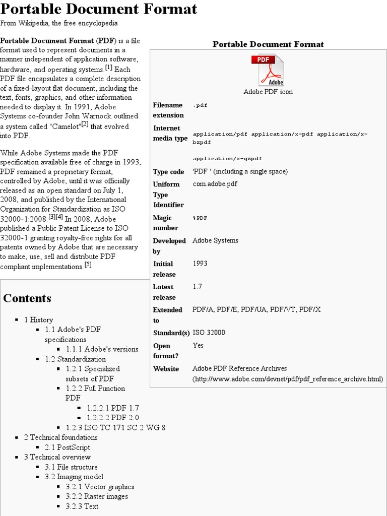 Portable Document Format Wikipedia The Free Encyclopedia Printing
