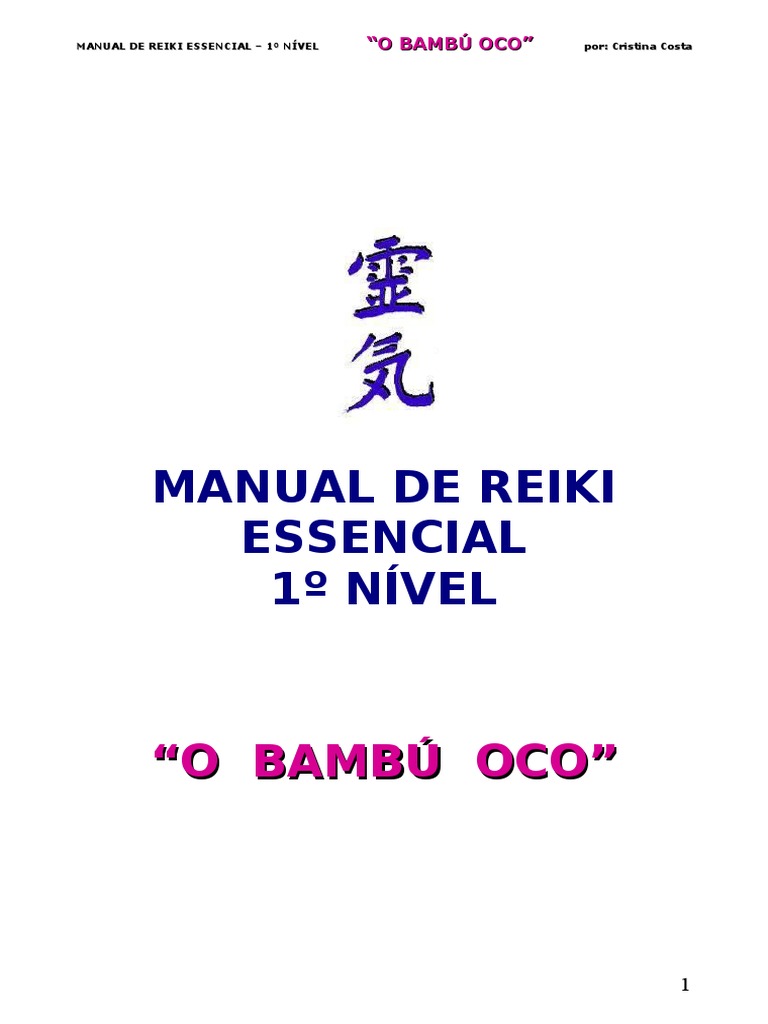 Manual de Reiki Essencial I | PDF | Chacra | Reiki