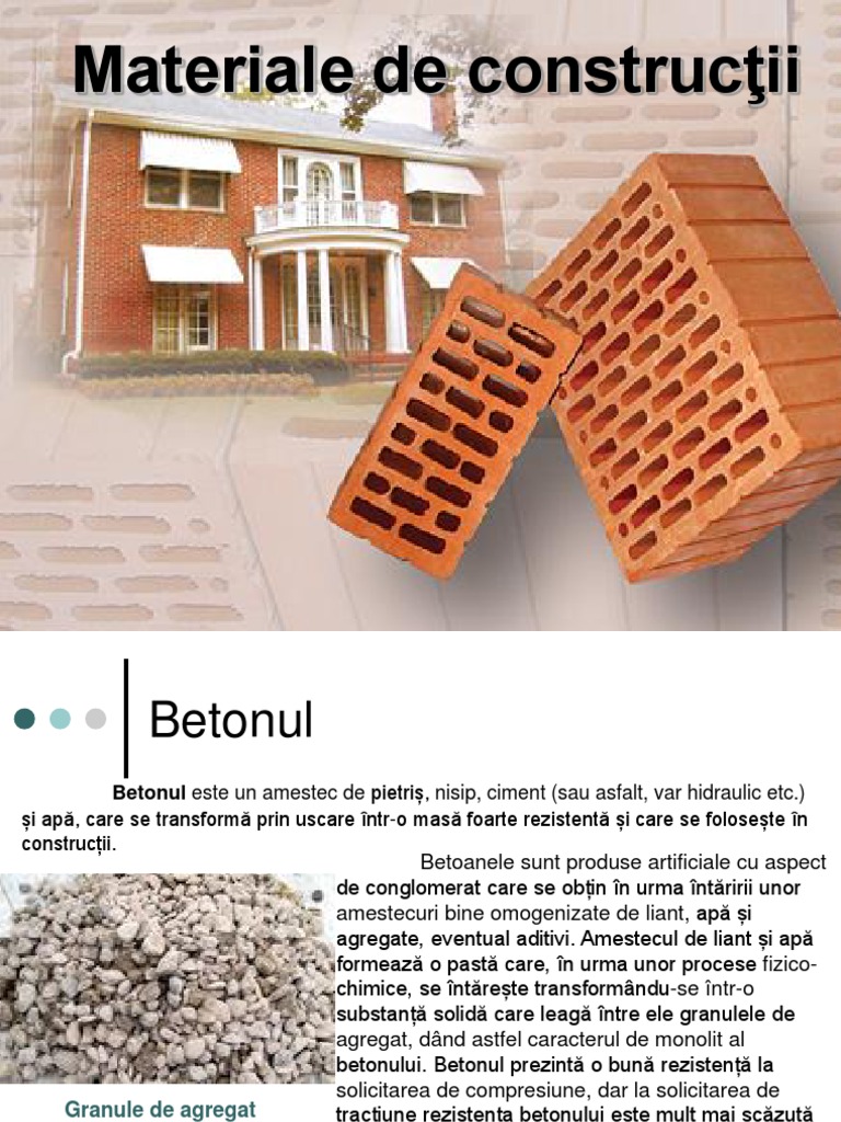 Materiale de construcţii