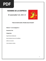 Proyecto Salsa | PDF | Salsa | Condimentos