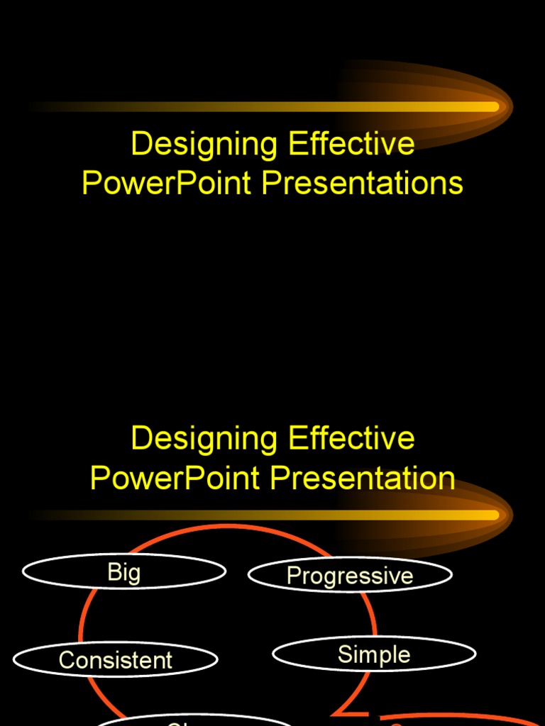 Designing Effective Powerpoint Presentations | PDF | Typefaces | Input/Output