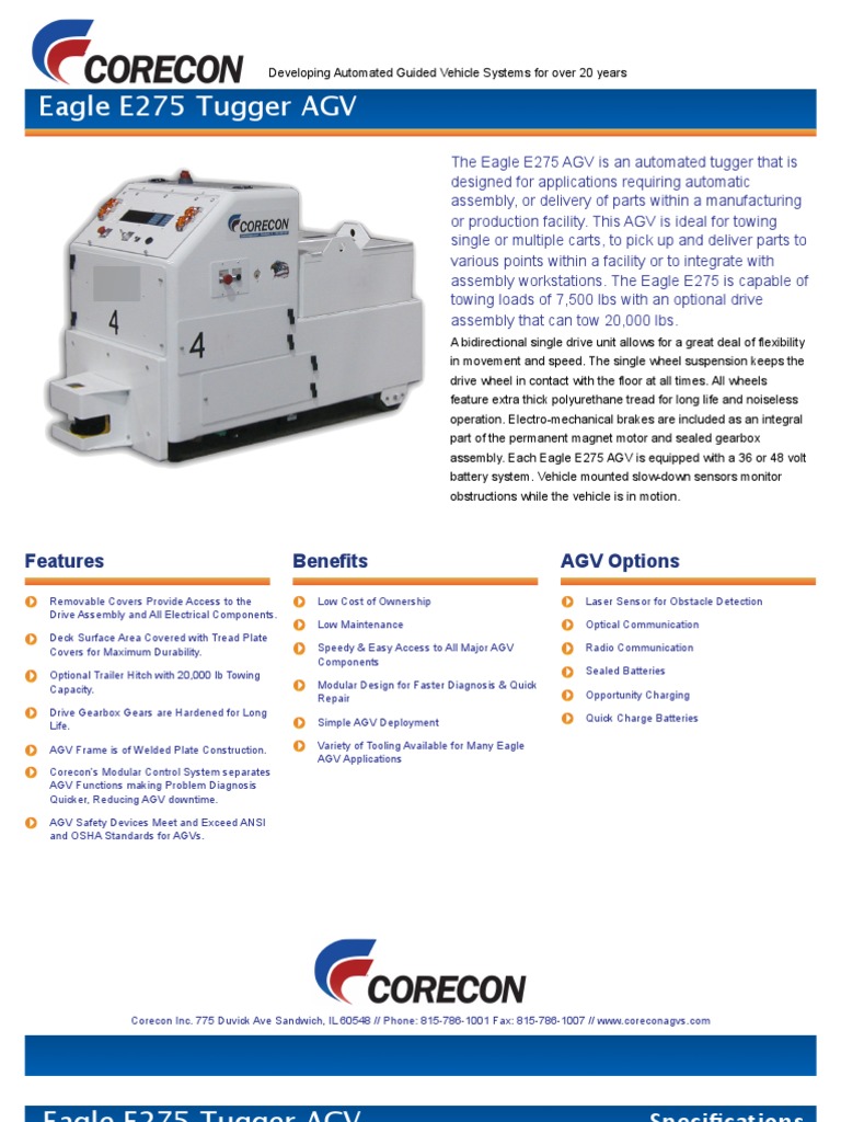 Automated Tugger AGV's For Factory Automation | PDF | Trailer (Vehicle ...