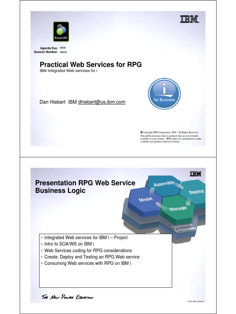 Practical Web Services For RPG | PDF | Ibm Rpg | Service Oriented ...
