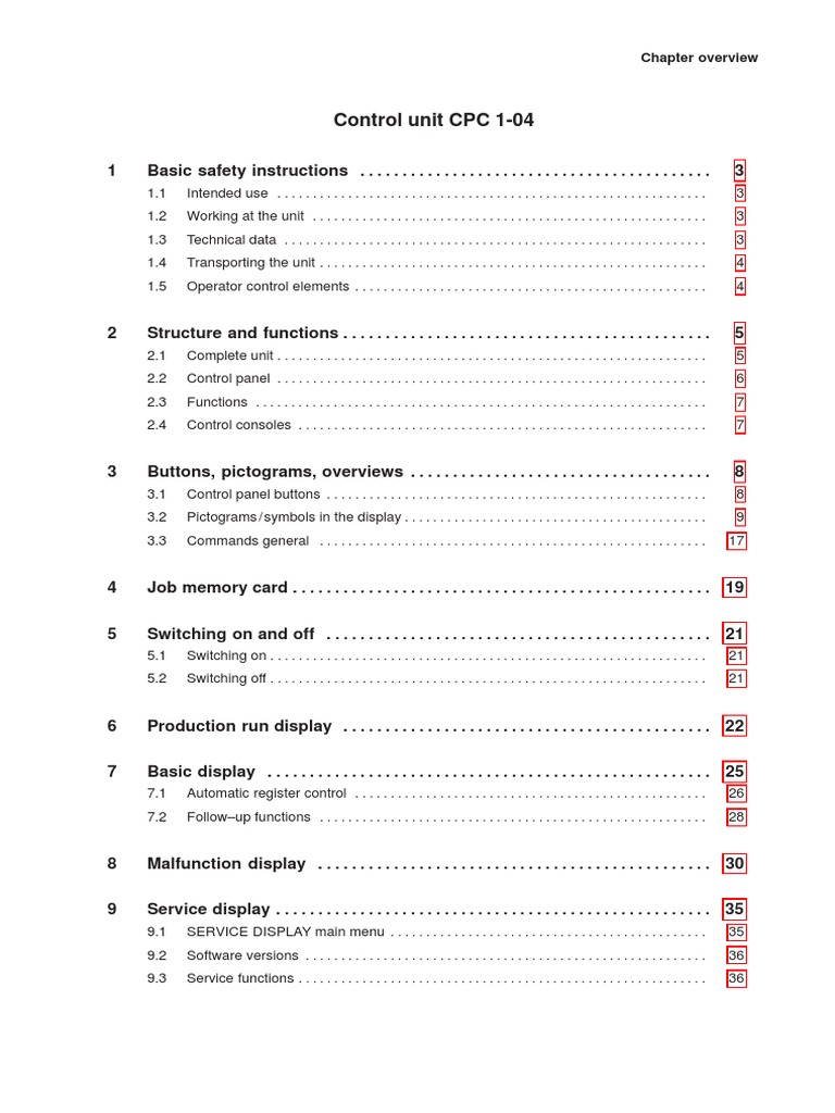 CPC 1-04 PDF | PDF | Switch | Printing Press
