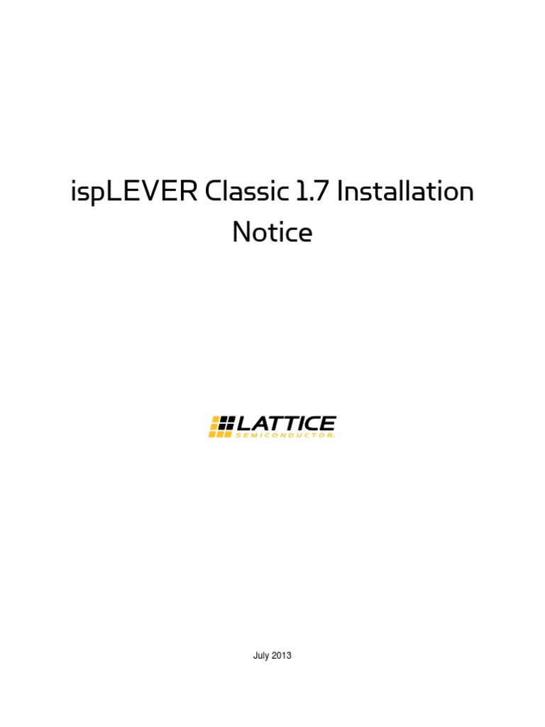 IspLEVER Classic 1 7 Install PC | PDF | Installation (Computer Programs ...