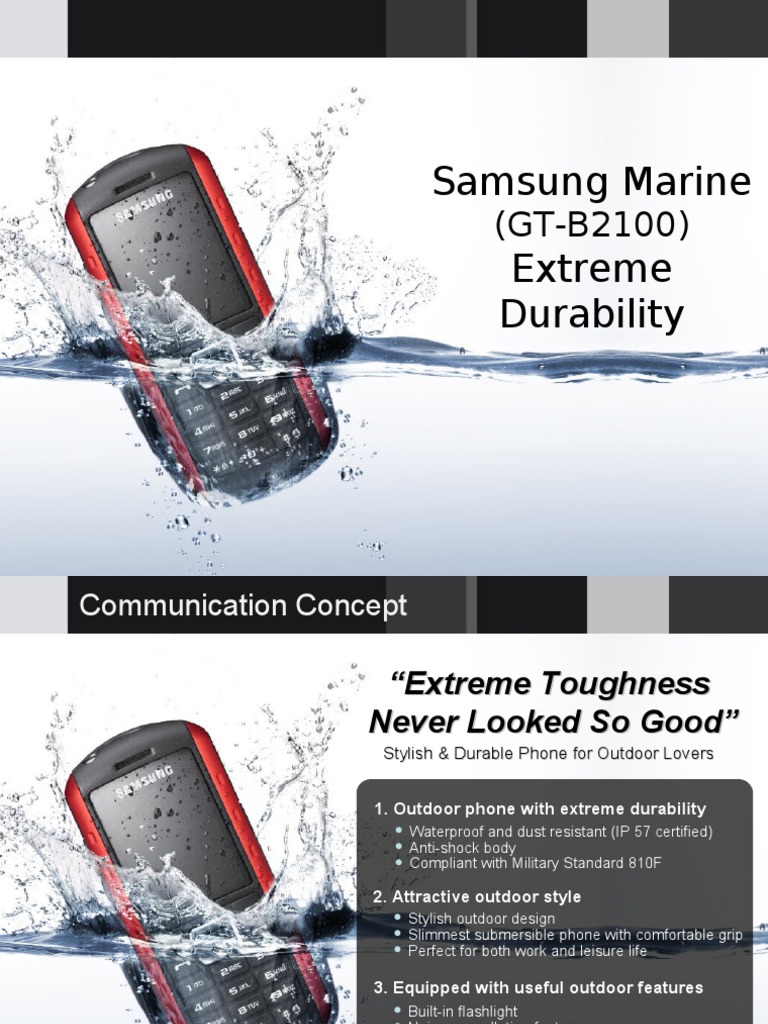 Samsung Marine Extreme Durability | PDF | Flashlight | Temperature