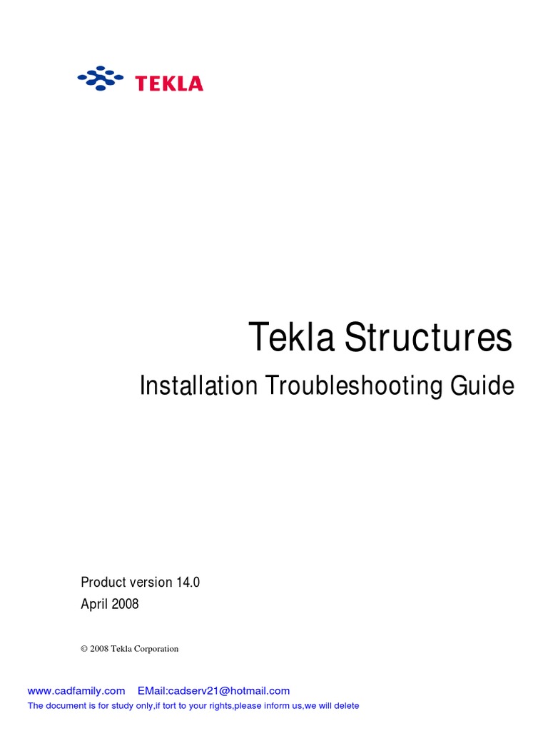 Tekla Structure Install Guide | PDF | Port (Computer Networking ...