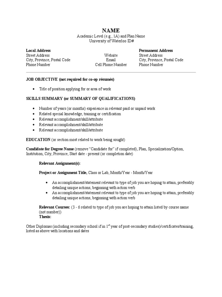 Functional Resume Example | PDF | Résumé | Behavior Modification