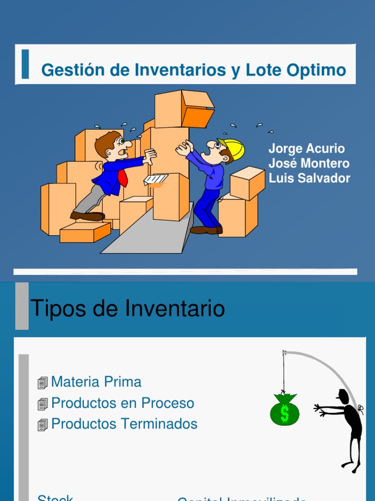 Gestion de Inventario Lote Optimo | PDF | Inventario | Ciencias económicas