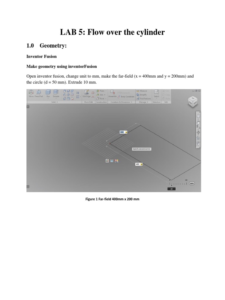 Lab 5 - Flow Over Cylinder PDF | PDF | Cartesian Coordinate System ...