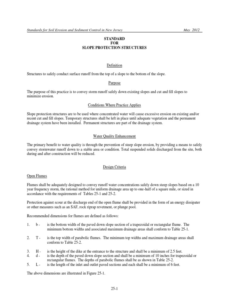 Design Requirements and Installation Standards for Slope Protection ...