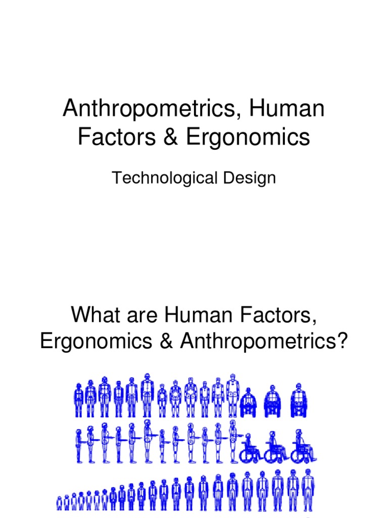 Human Factors & Ergonomics in Design | PDF | Anthropometry | Human ...