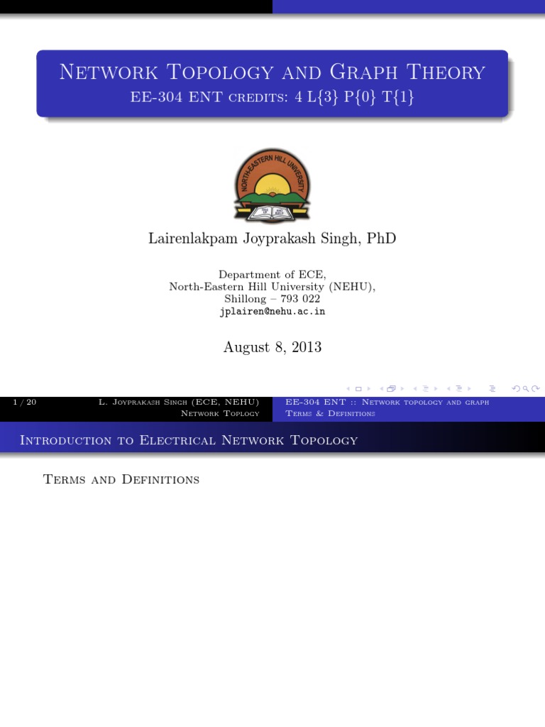 Electrical Network Graph Theory Topology | PDF | Network Topology ...