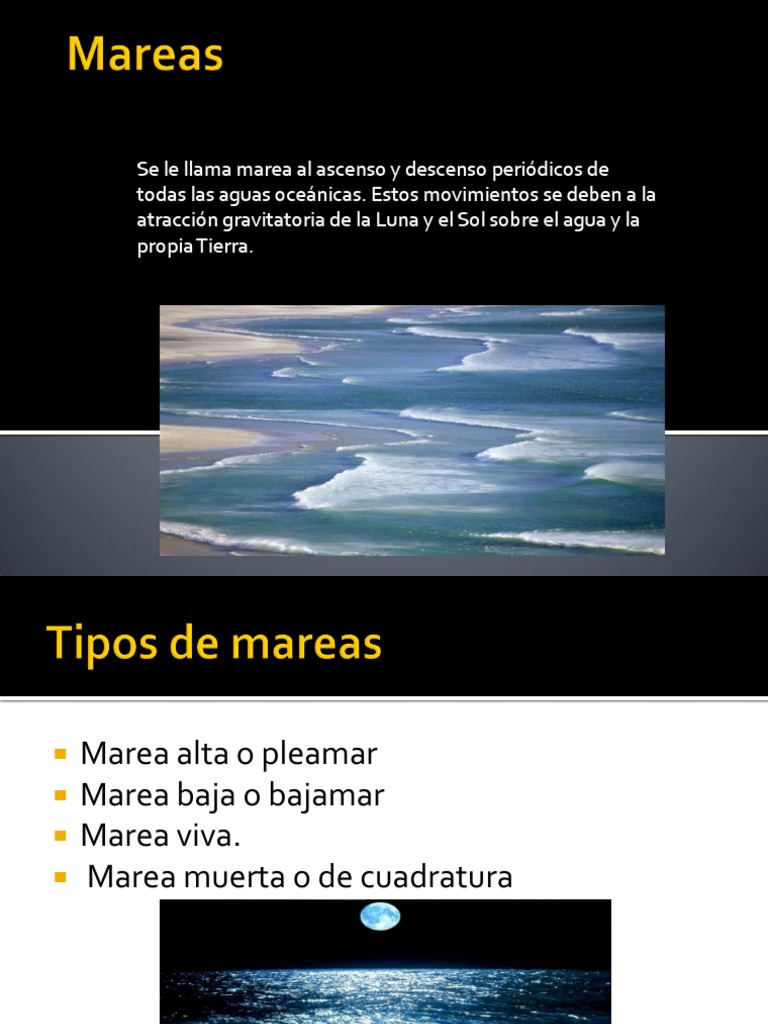 Tipos de Mareas y Sus Ciclos | PDF | Ciencia y matemáticas