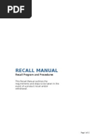Product Recall - SFDA Guideline | PDF | Risk | Hazards