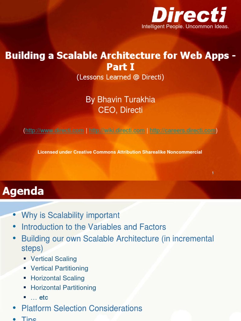 Building A Scalable Architecture Pdf Scalability Load Balancing Computing