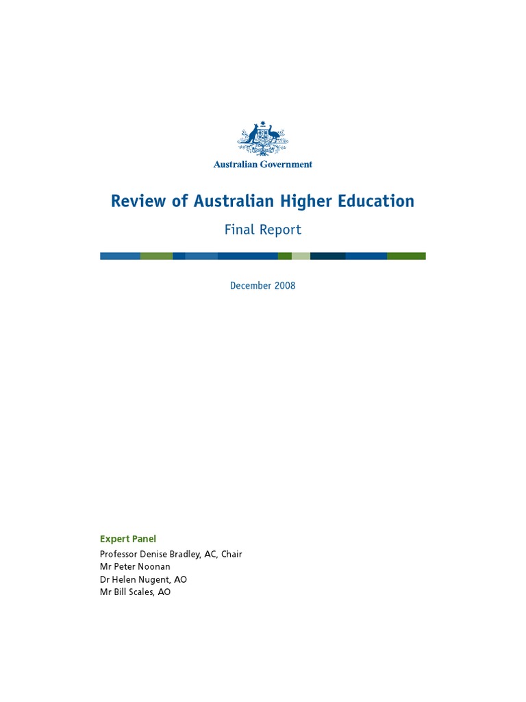 Bradley Report | PDF | Higher Education | Australia