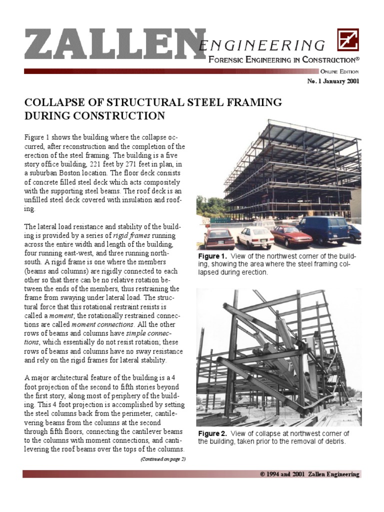 OL-1 Failure of Steel Structure | PDF | Beam (Structure) | Framing ...