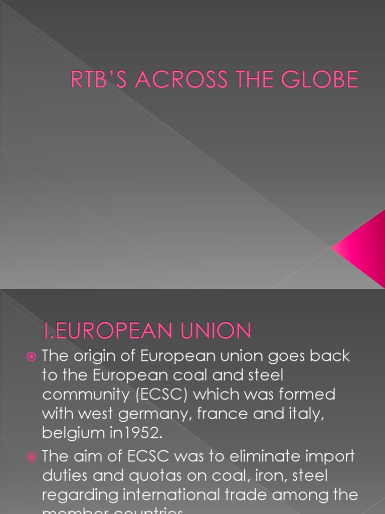 RTB'S Across The Globe | PDF | European Union | European Exchange Rate ...