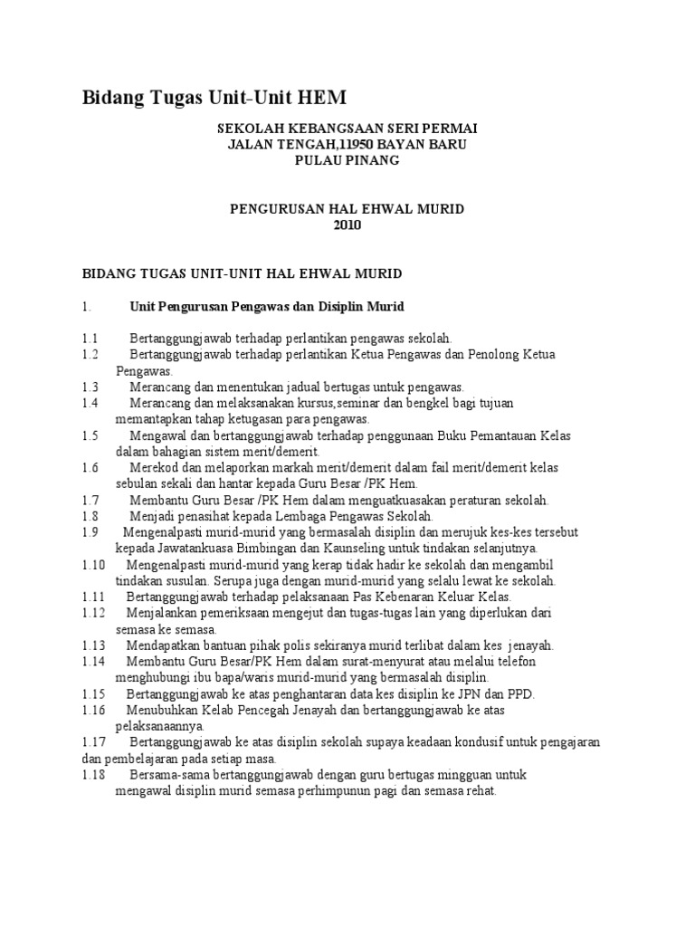 Unit HEM | PDF | Karier & Perkembangan