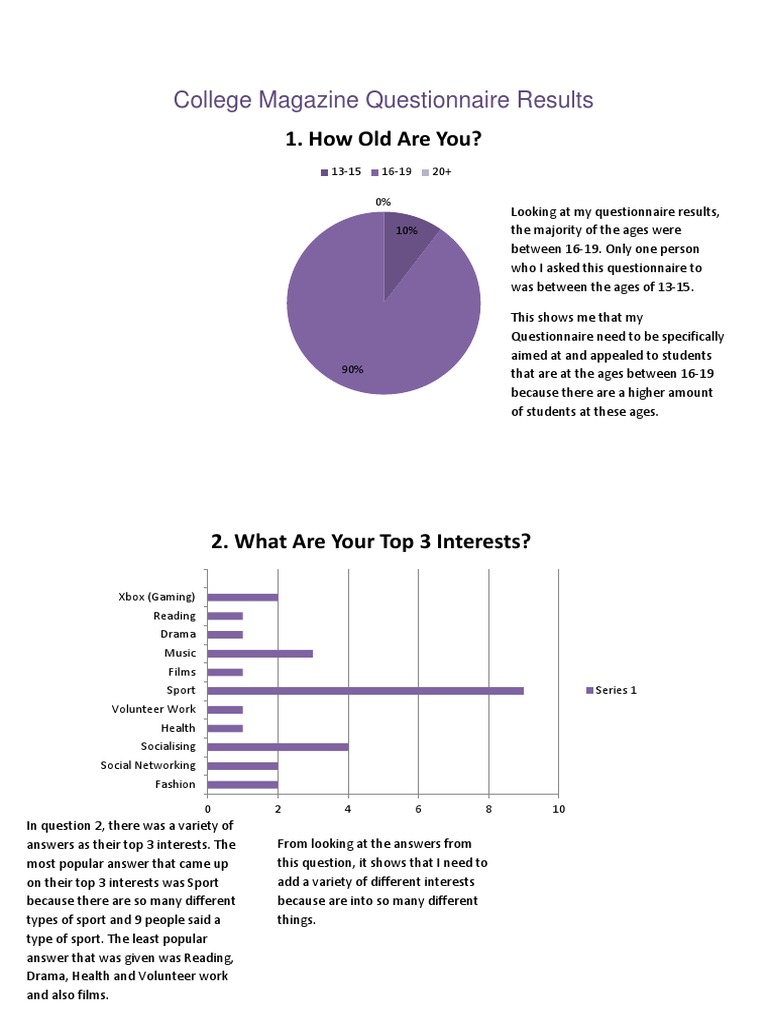 College Questionnaire Results | PDF