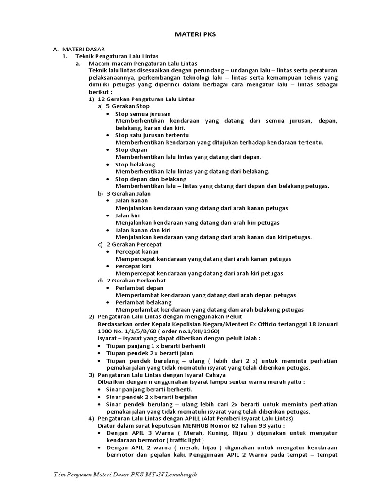 Materi Pks | PDF