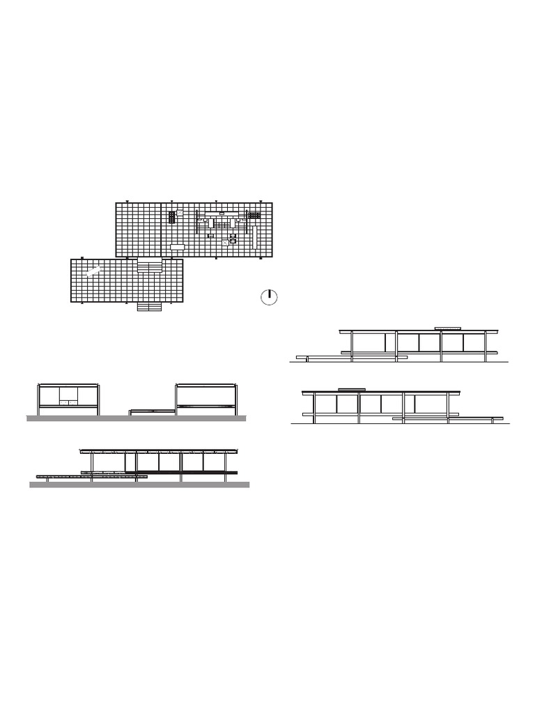 Plans - Sections and Elevations - Farnsworth House - Mies Van Der Rohe ...