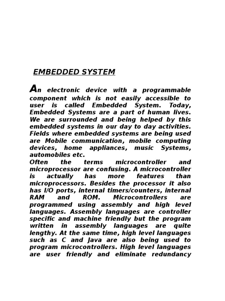 Training Report | PDF | Embedded System | Microcontroller