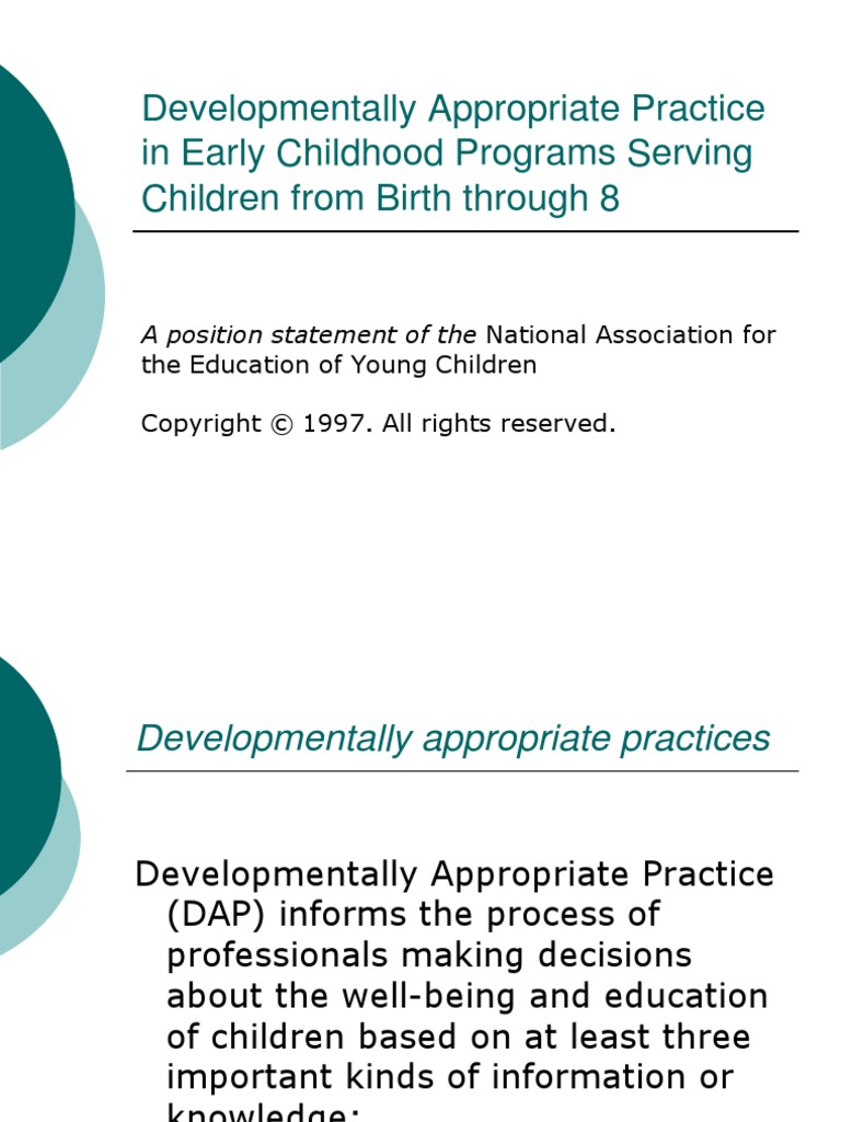Developmentally Appropriate Practice in Early Childhood Programs ...