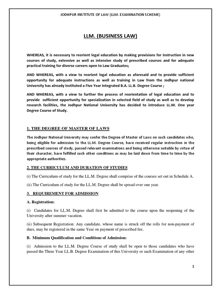 Llm | Thesis | Legal Education