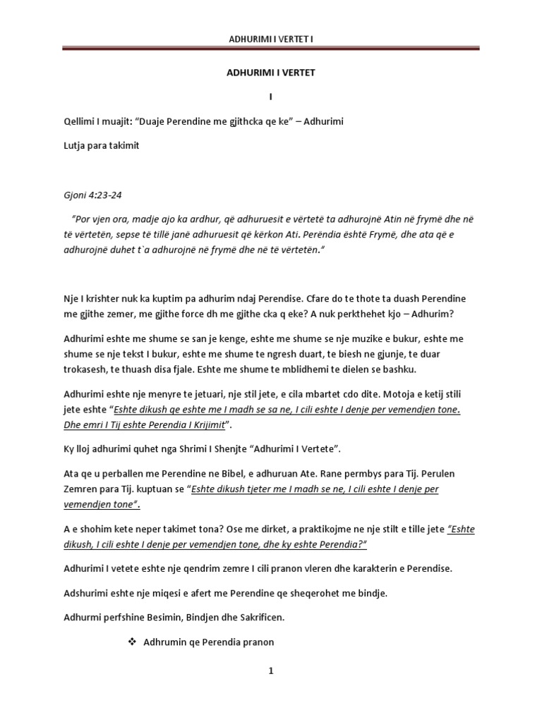 Adhurimi L | PDF