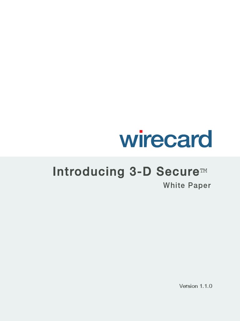 3D Secure | PDF | Visa Inc. | Banking