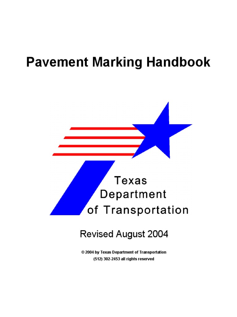 Pavement Marking Handbook | PDF | Road Surface | Specification ...