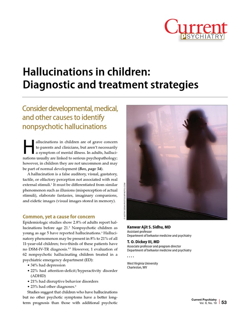 Hallucinations in Children | Psychosis | Psychology & Cognitive Science