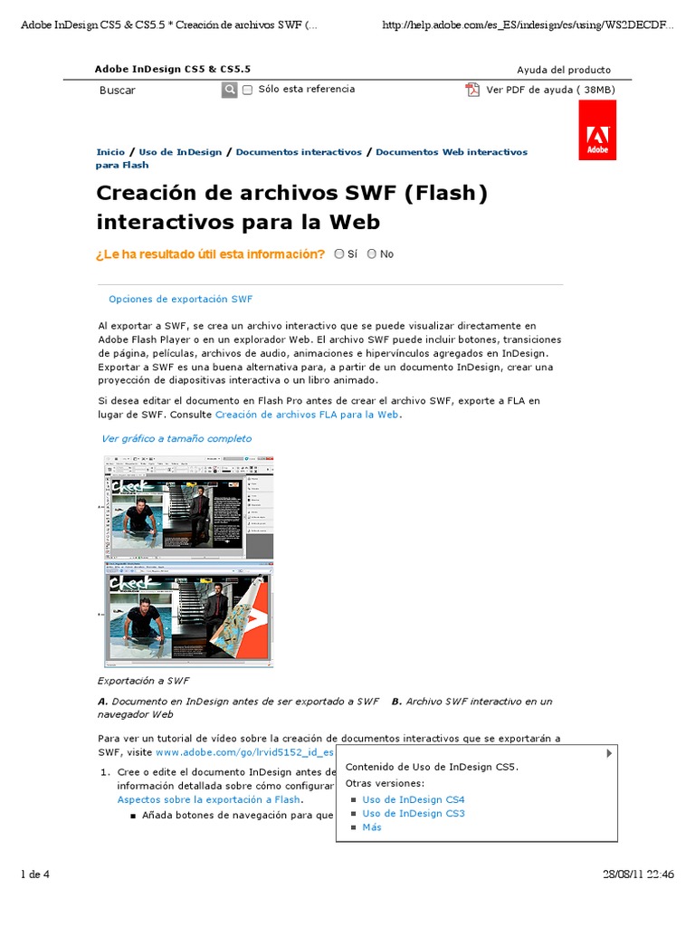 Adobe InDesign - Creación de Archivos SWF (Flash) Interactivos para La ...