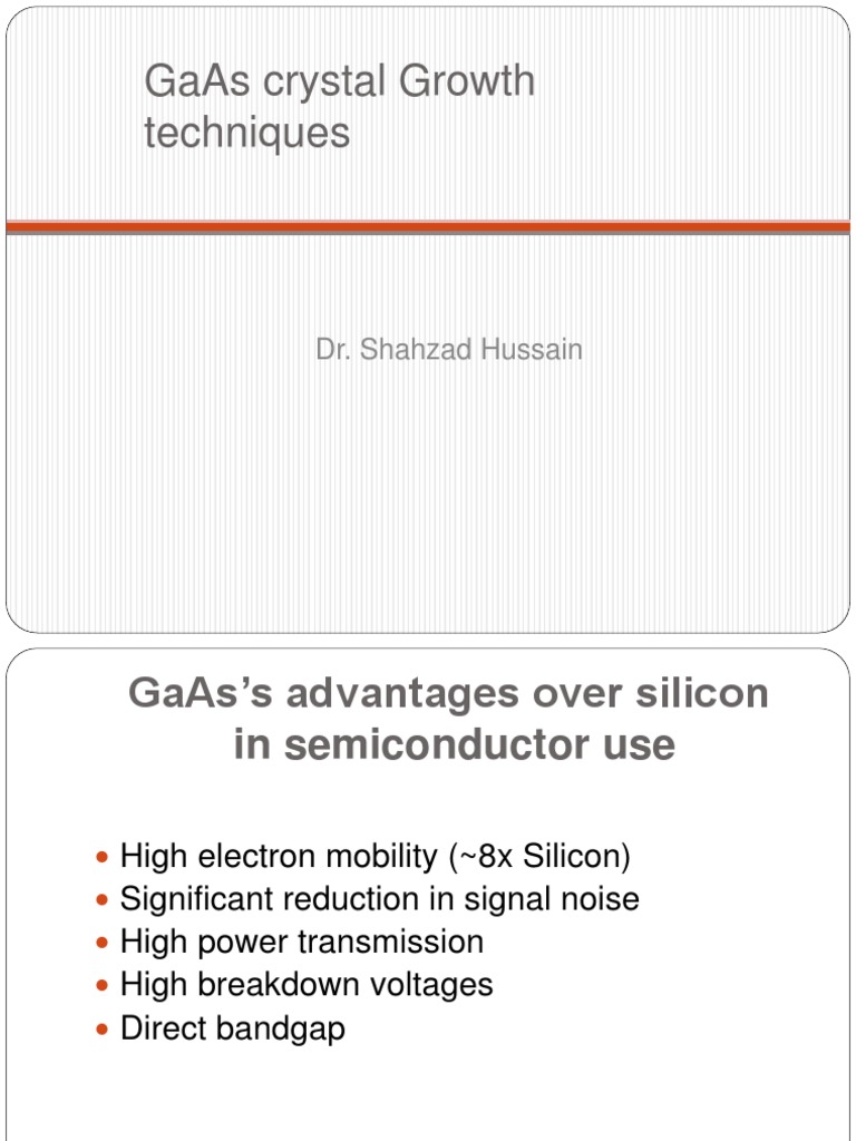 GaAs Crystal Growth Techniques | PDF