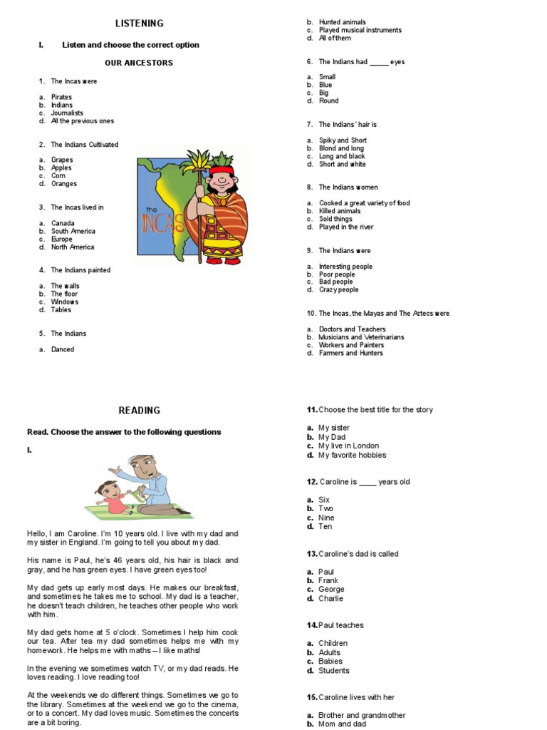 Second English Contest Third Grade Olimpiadas 2009 | PDF | Leisure