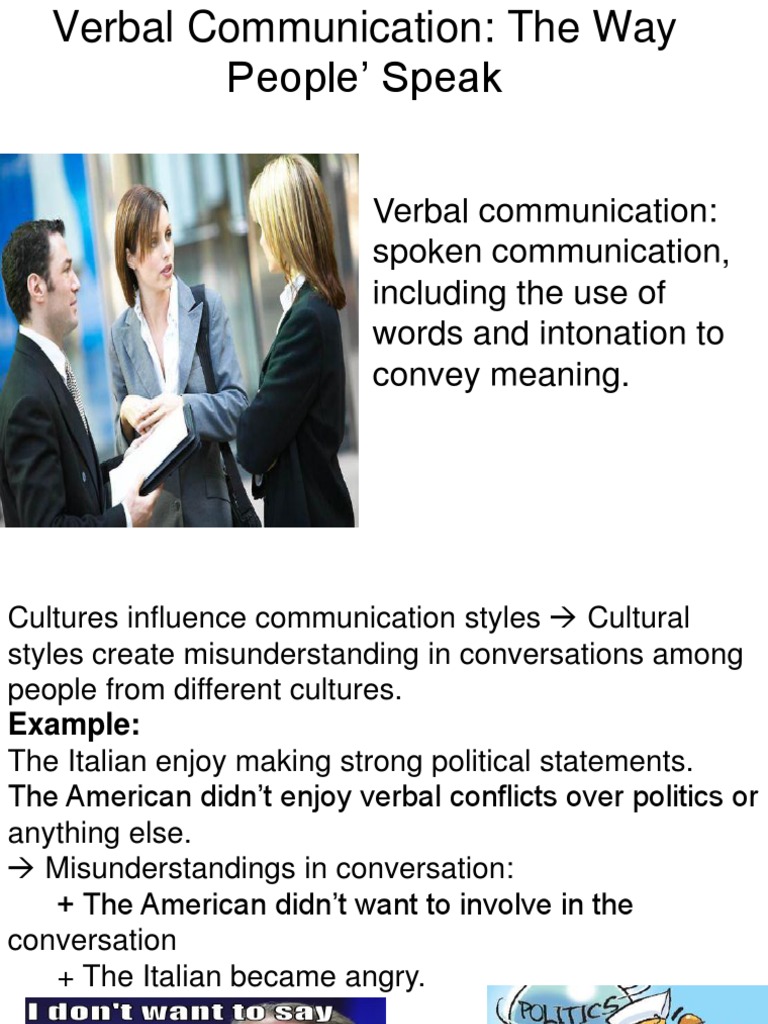 Verbal Communication | PDF | Conversation | Human Communication