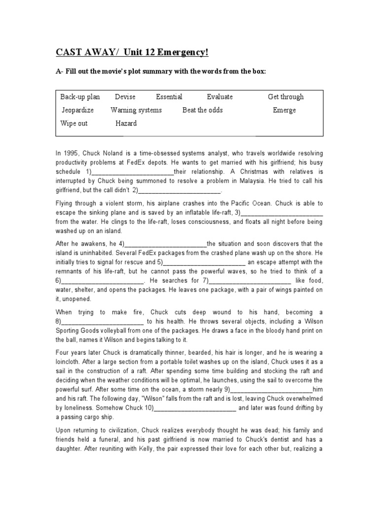 CAST AWAY Student's | PDF | Leisure