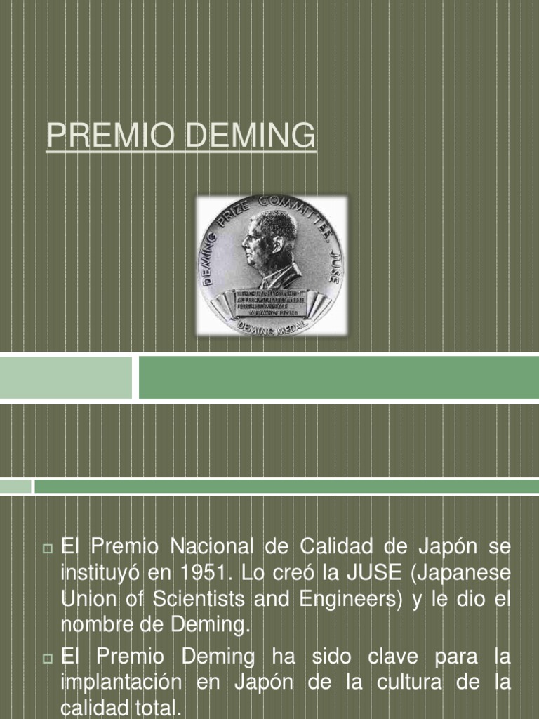 Premio Deming | Calidad (comercial) | Calidad