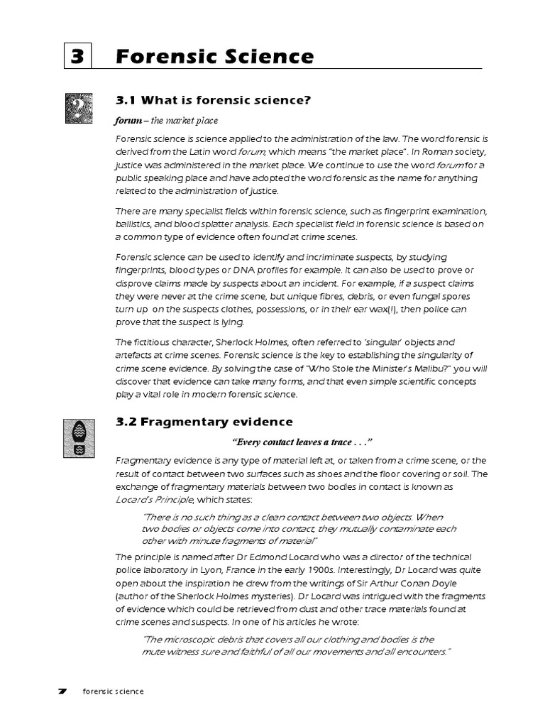 Forensic Science Pdf Forensic Science Crime Scene