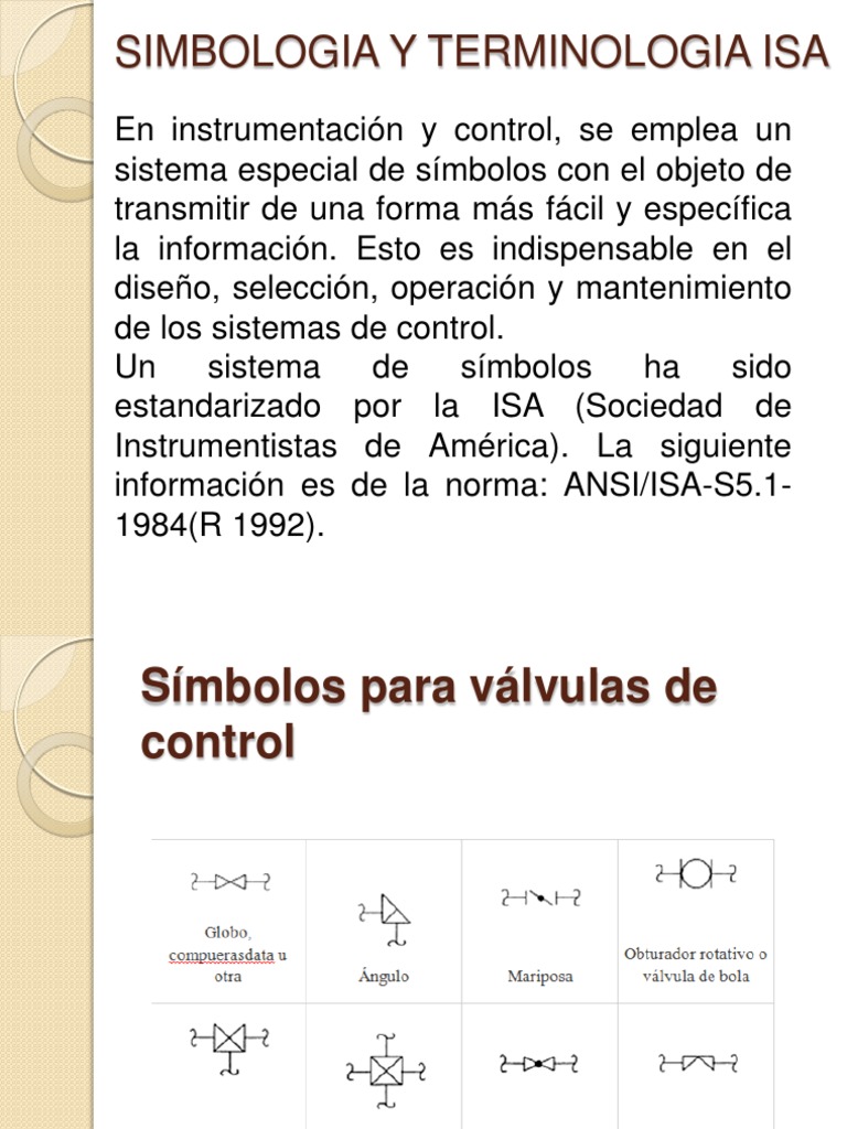 Simbologia y Terminologia Isa | PDF