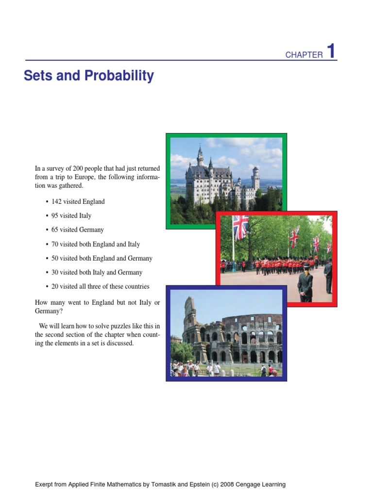 Sets of Proability PDF | PDF | Dice | Set (Mathematics)